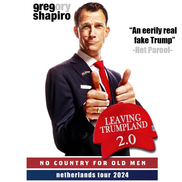 Greg Shapiro stond met Leaving Trumpland 2.0 op oktober 2024 in Theater ...